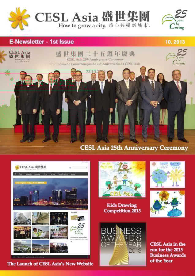 CESL Asia E-Newsletter - 1st ISSUE (English)